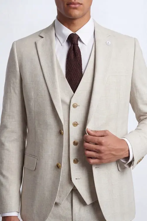 TWISTED TAILOR Beckford Slim Fit Check Suit Jacket
