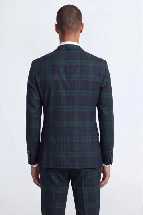 TWISTED TAILOR Ginger Tartan Suit Jacket
