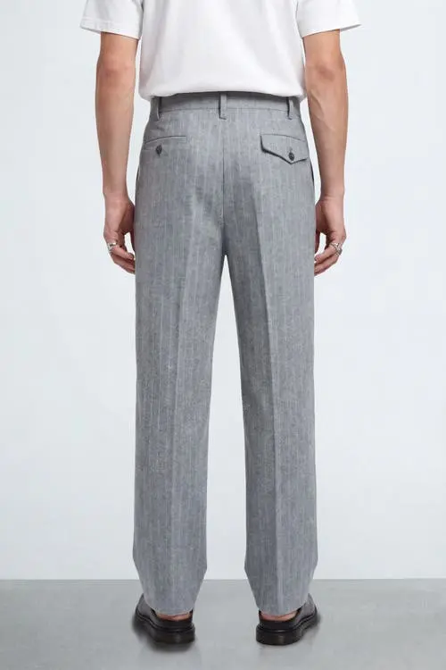 TWISTED TAILOR Tyson Pinstripe Suit Trousers