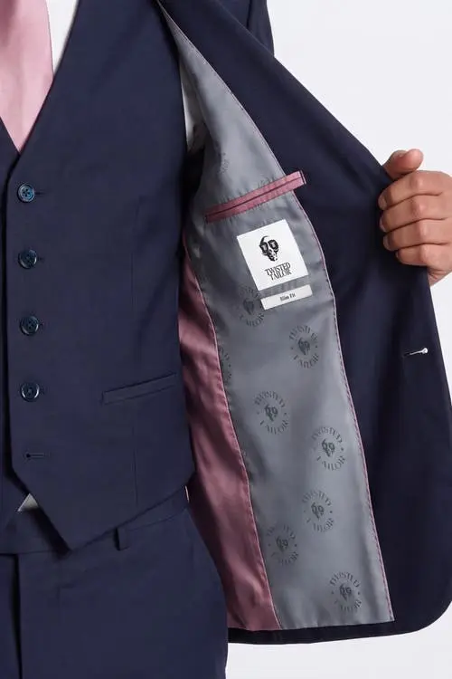 TWISTED TAILOR Orwell Slim Fit Suit Jacket - Navy