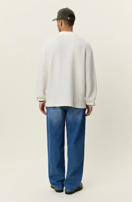 LES DEUX Waffle Long Sleeve Football Jersey