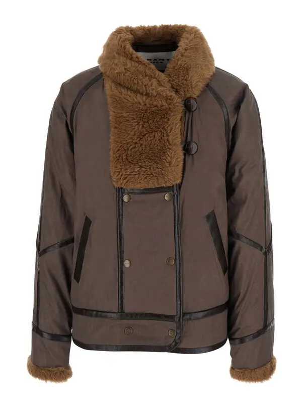 Isabel Marant Étoile Tech Fabric High-collar Zip Jacket With Side Pockets