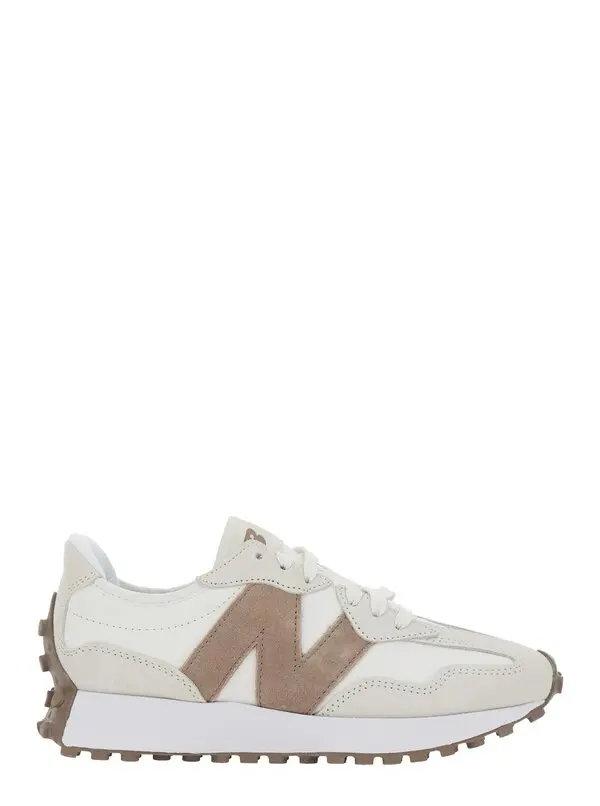 NEW BALANCE 327 Low Top Sneaker With Maxi Patch Logo In Leather And Tech Fabric