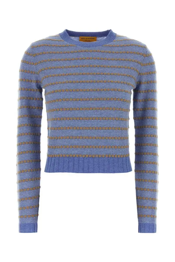 Guest In Residence Embroidered Cashmere Pebble Sweater