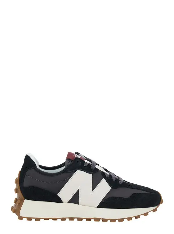 NEW BALANCE Low Top Suede Sneaker With Side Logo Detail