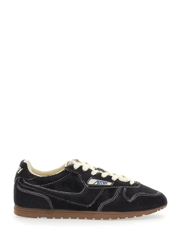 AUTRY Windspin Low Suede Sneaker With Side Logo For
