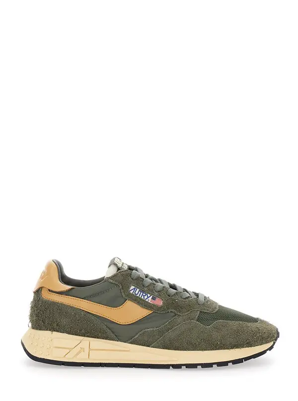 AUTRY Reelinwind Nylon & Leather Sneakers
