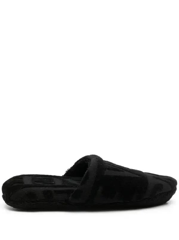 Versace Ecoleather Bath Slippers With Soft Sole
