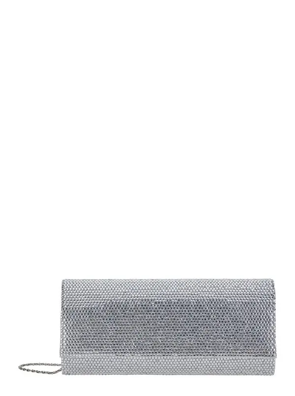 TWENTY FOURHAITCH Mini Clutch With Rhinestones And Thin Shoulder Strap