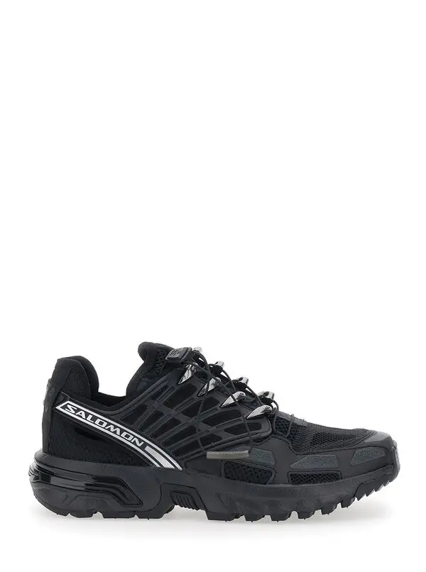 SALOMON Tech Fabric Low-top Sneaker With Drawstring Closure And Chunky Rubber Sole