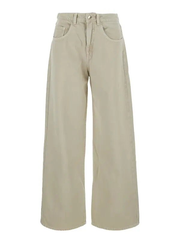 ICON DENIM LOS ANGELES Poppy Wide-leg Logo Patch Jeans For