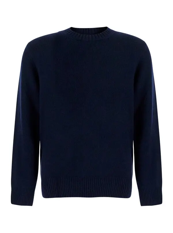 Soft Goat Soft 100% Cashmere Crew Neck Sweater For - Blu