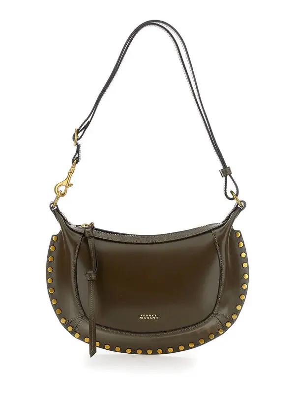 Isabel Marant Étoile Leather Crossbody Handbag With Zip Closure, 20 X 15 X 5 Cm