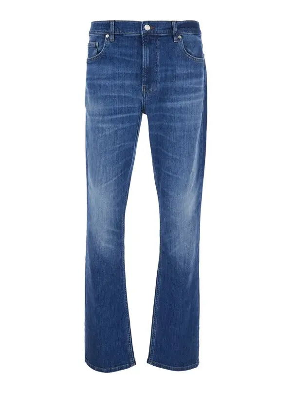 FRAME Straight-leg Denim Jeans With Belt Loops