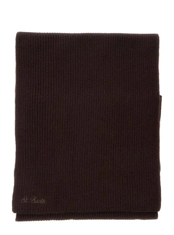 MC2 SAINT BARTH Lina Wool Scarf With Soft Linear Design