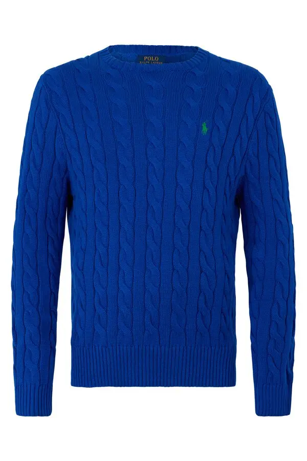Polo Ralph Lauren Knit Cotton Sweater With Embroidery