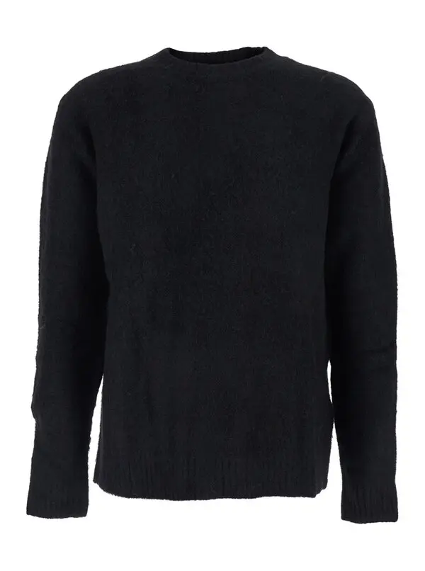 COOR Alpaca & Wool Blend Crew Neck Sweater With Brushed Effect