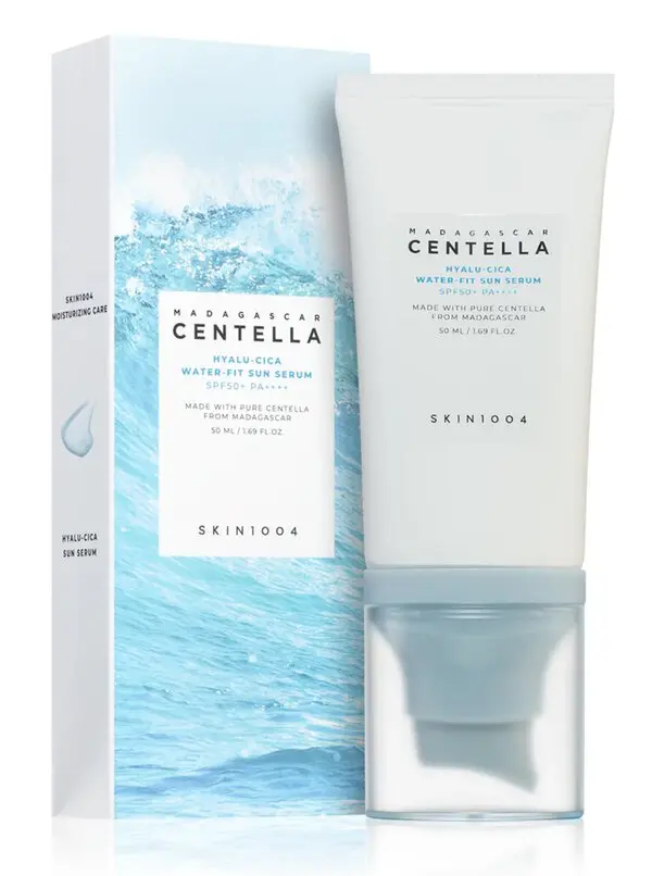 SKIN1004 Madagascar Centella Hyalu-cica Water-fit Sun Serum Sunscreen Serum - White