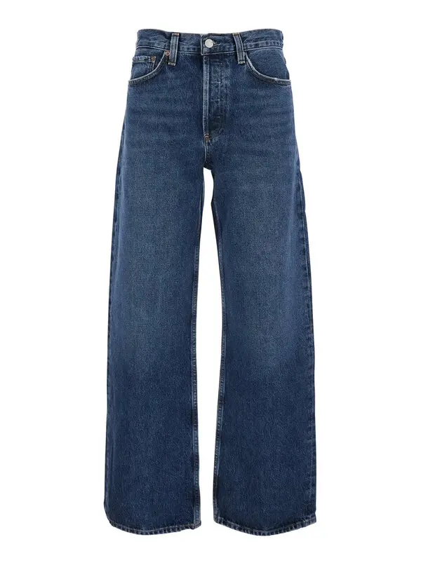 AGOLDE Arc Wide-leg Jeans With Back Logo Patch