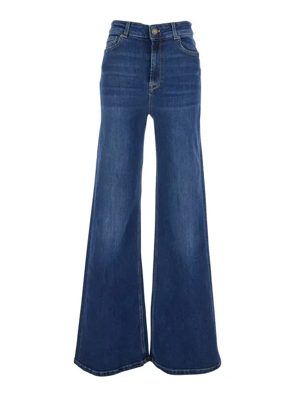 TWINSET Relaxed-fit Five-pocket Jeans With Faded Effect