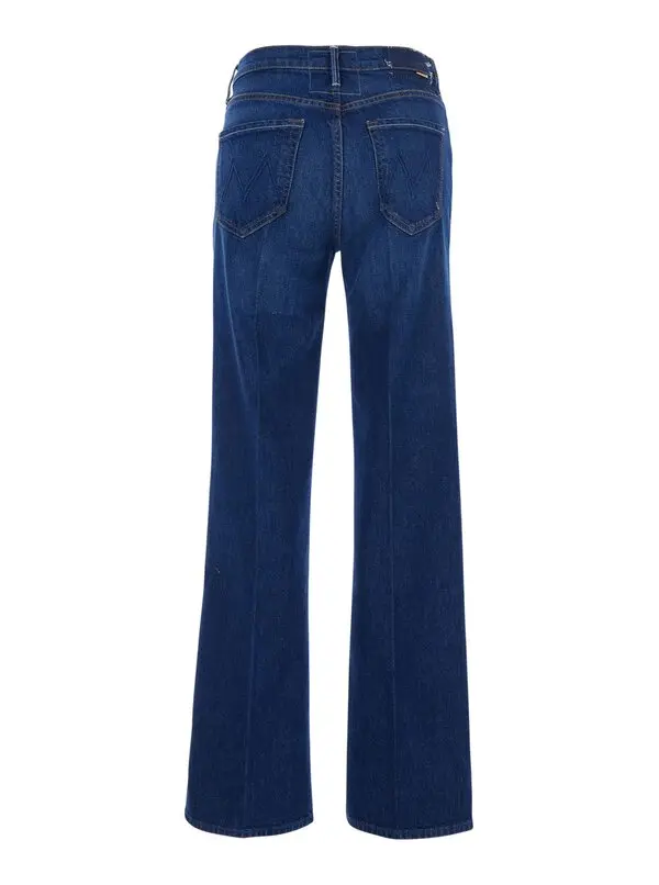 MOTHER Kick It High-waist Flared Jeans With Logo Back Patch For