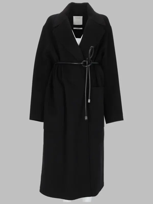 Sportmax Virgin Wool Belted Overcoat