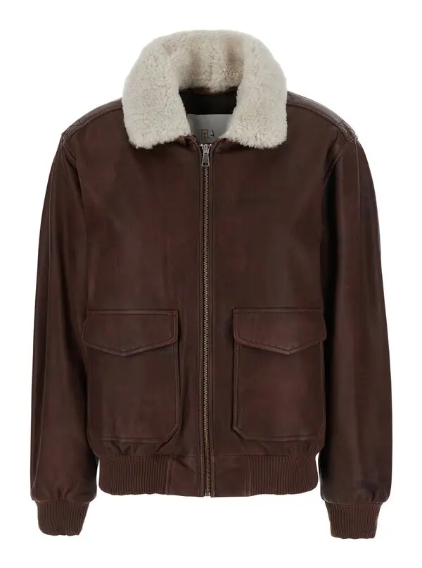 TELA Regular-fit High-collar Tech Fabric Jacket With Side Pockets