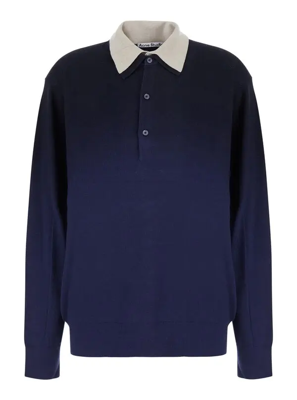 Acne Studios Wool Long Sleeve Round Neck Sweater