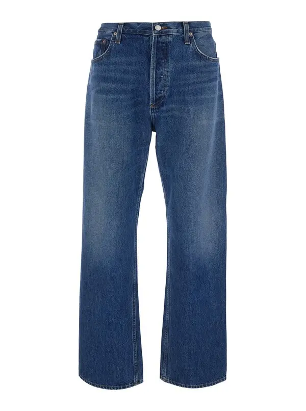 AGOLDE Magnus Regular-fit Logo Patch Denim Jeans For