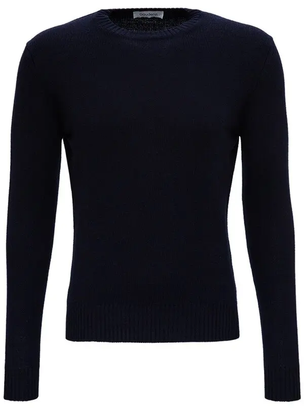 GAUDENZI Wool And Cashmere Crew Neck Sweater With Long Sleeves