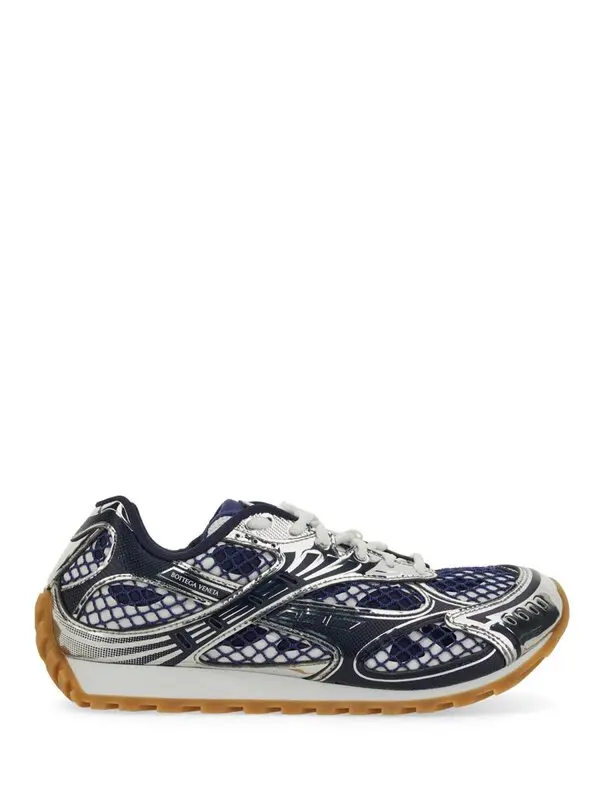 Bottega Veneta Orbit Leather Sneaker - Blue