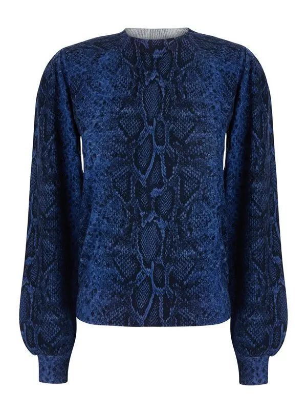 TWINSET Tech Fabric Wool Sweater With Round Neck And Long Sleeves
