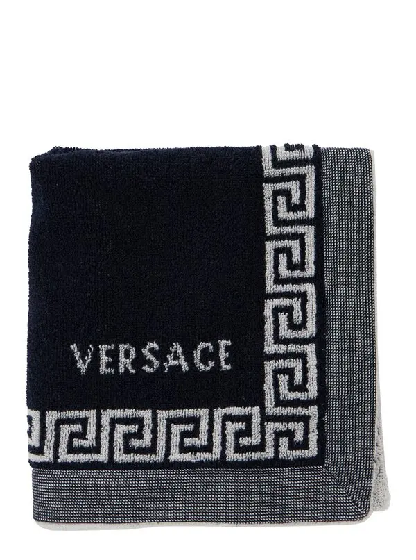 Versace Jacquard Medusa Sport Towel In Cotton