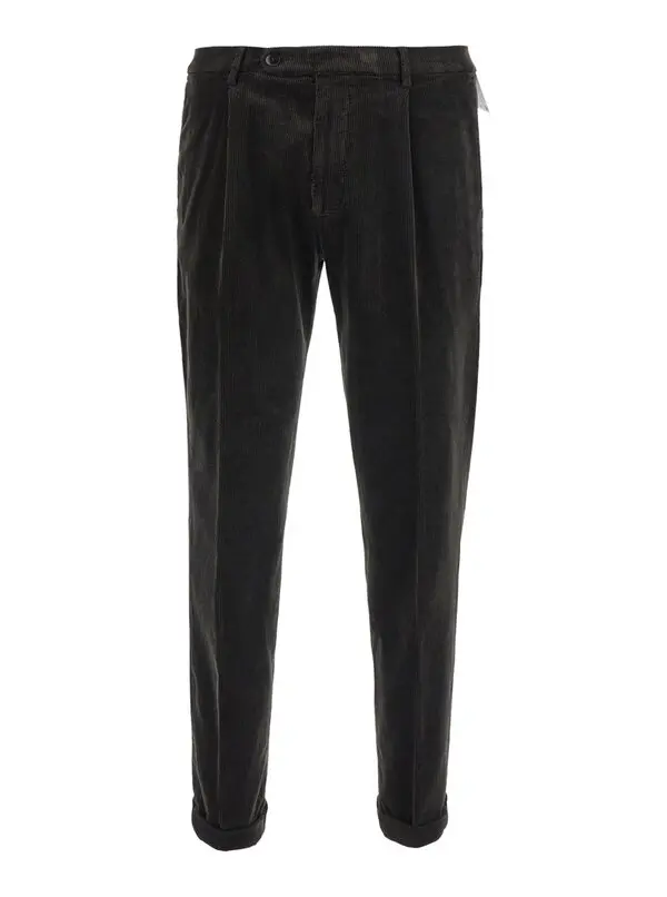 MICHAEL COAL High-waist Tech Fabric Pants With Side Pockets