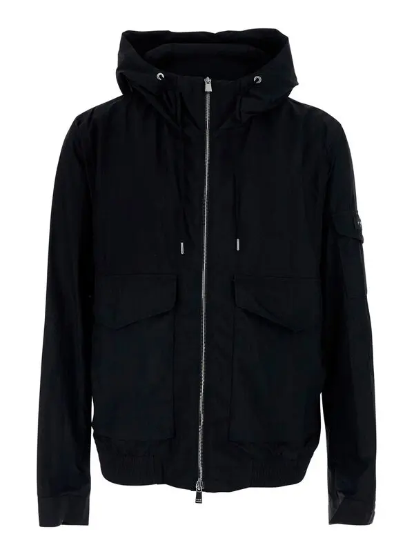 TATRAS Tech Fabric Gorgo Hooded Zip Jacket With Elastic Cuffs
