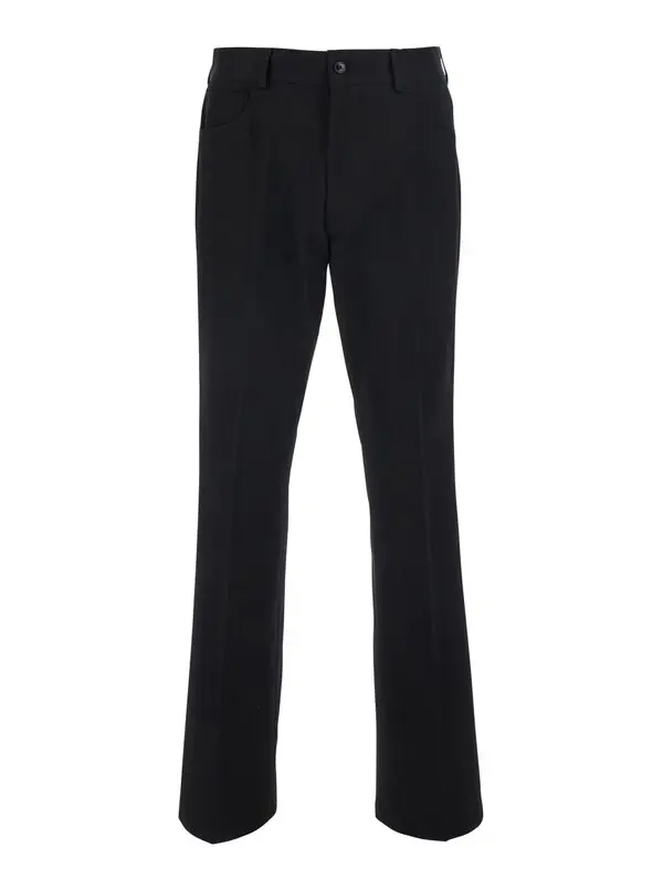 Amiri Logo-embroidered Flared Cotton Pants For