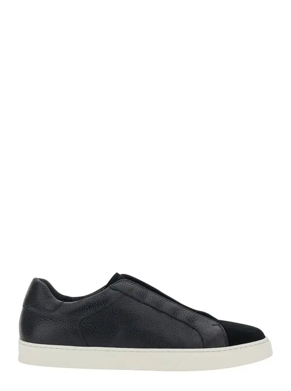 DOUCAL'S Spencer Low Top Slip-on Sneaker With Semi-hidden Lace Closure