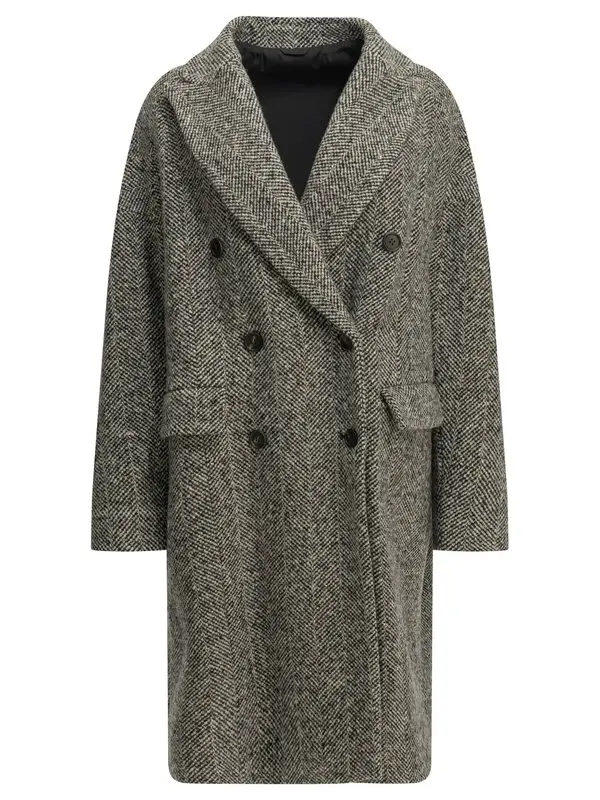 Brunello Cucinelli Double-breasted Wool Jacket With Peak Lapels For