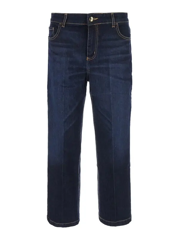 MERCI High-waist Regular Fit Jeans With Unique Denim Details