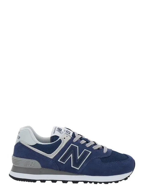 NEW BALANCE Low-top Leather & Fabric Sneaker With Tongue Logo Patch And Maxi Side Mark