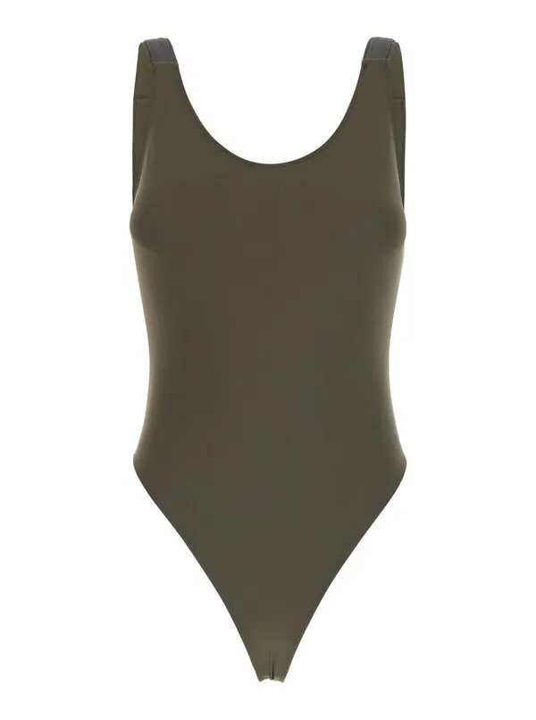 Brunello Cucinelli Monil-embellished One-piece Swimsuit With Stretch Tech Fabric