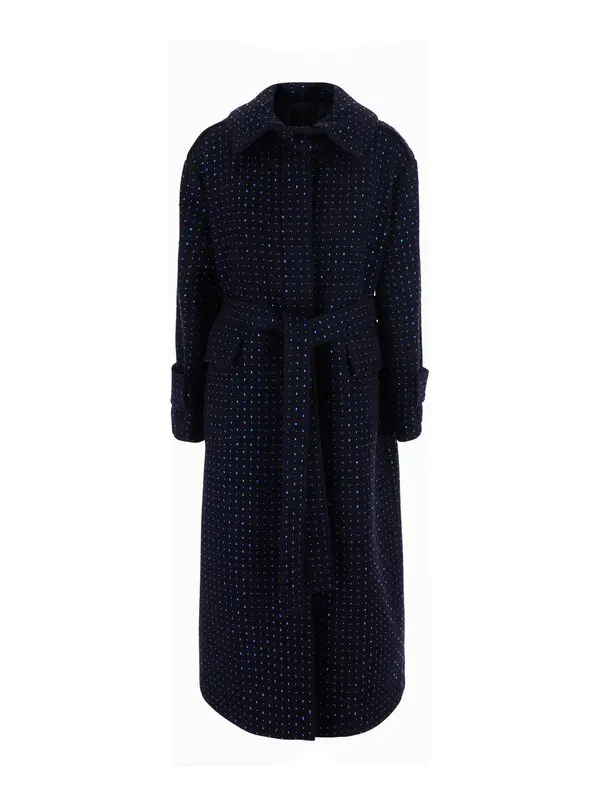Pinko Wool Button-front Jacket With Flap Pockets