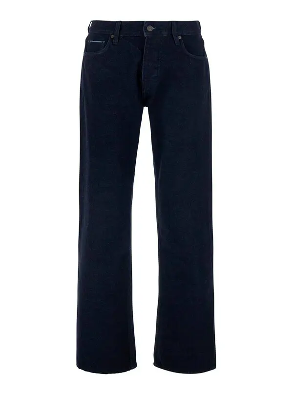 Emporio Armani S Denim Jeans With Back Logo Patch