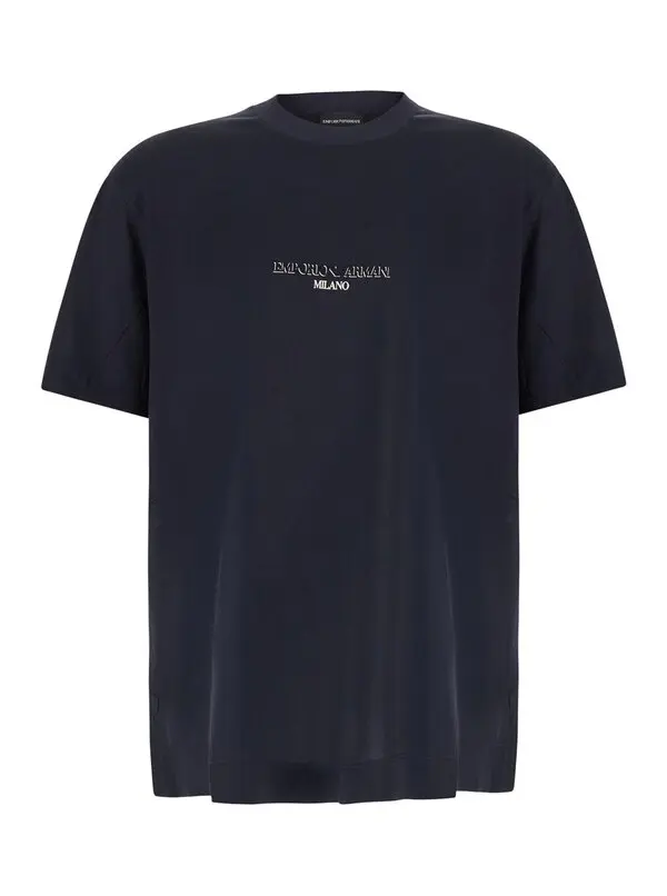 Emporio Armani S Regular-fit T-shirt With Logo Lettering