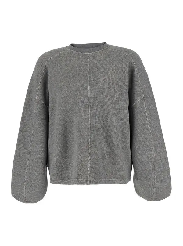 REPRESENT Cotton Logo Patch Back Crewneck Sweatshirt