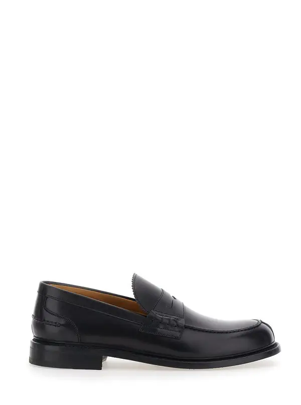 BERWICK 1707 Leather Loafers With Leather Sole