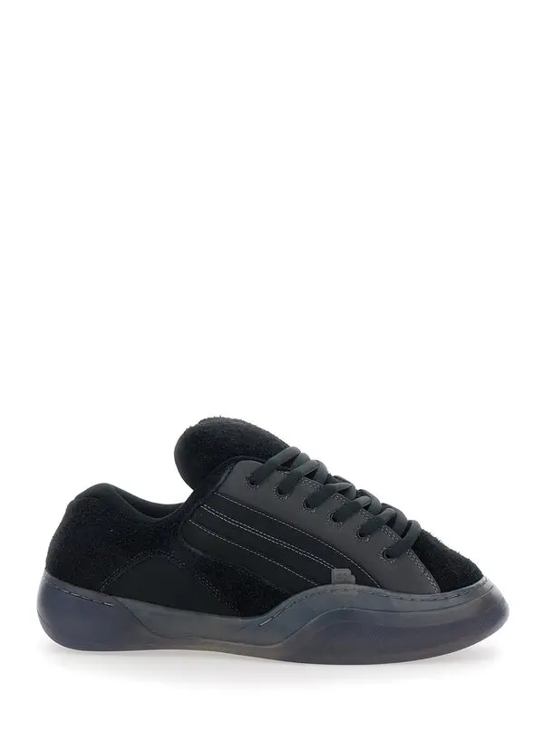 ERL Quad Vamp Leather Sneakers With Minimalist-inspired Design