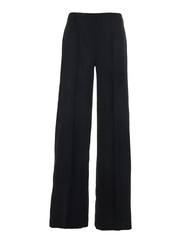 JUCCA Elastic Waist Trousers With Drawstring And Side Pockets