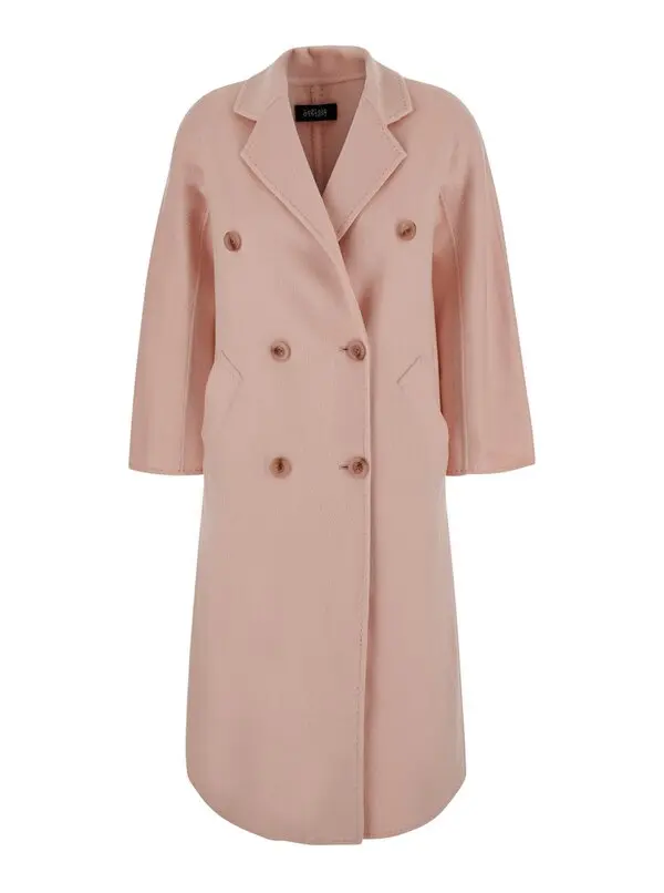LEPLAIN Wool Double-breasted Blazer Jacket With Classic Lapels And Side Pockets