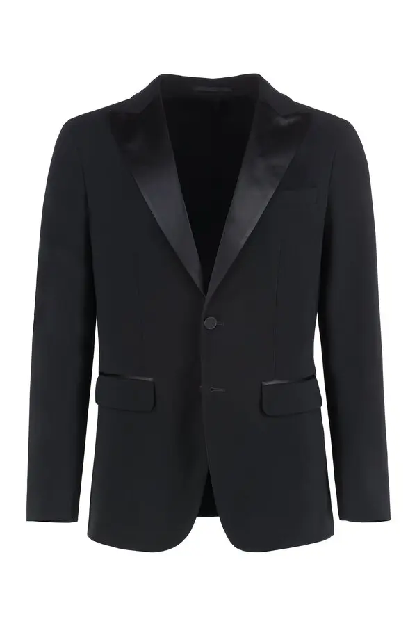 Dsquared2 Virgin Wool Two-piece Suit With Satin Lapels